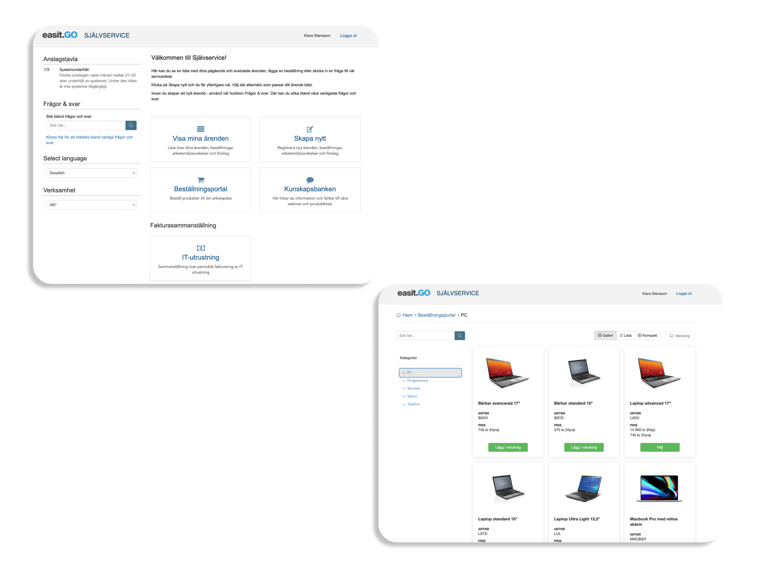 Easit GO – Mer än ESM: Plattform för smart digital hantering